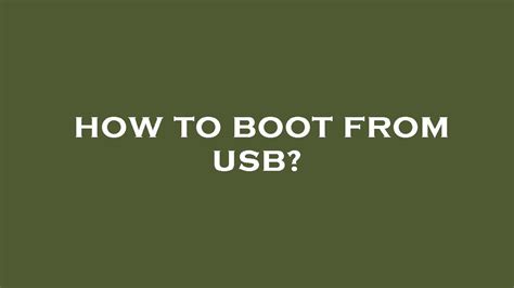 Ibm System X Boot From Usb At Jennifer Marshall Blog