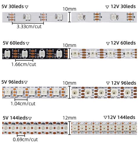 Genuine Smart Programmable Addressable Rgb Rgbw Pixel 5v 12v 24v Ws2811 Ws2812b Ws2815 Sk6812