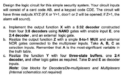Solved Problem No 2 A Simple Security System For Two Doors