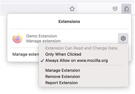 Manage Your Extensions Using The Extensions Button In The Toolbar Firefox Help