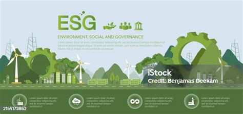 Esg 환경 사회 및 거버넌스 환경 사회에 대한 개념 지속 가능한 기업 개발 사회적 책임 투자 전략 벡터 일러스트 레이 션 0명에 대한 스톡 벡터 아트 및 기타 이미지