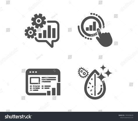 Set Cogwheel Web Report Graph Chart Stock Vector Royalty Free 1393358639 Shutterstock