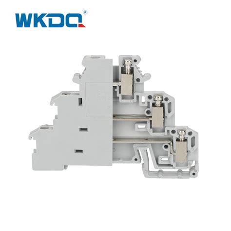 Din Rail Multi Level Conductor Screw Clamp Terminal Blocks China Screw Connection Terminal
