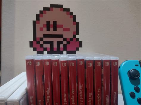 Kirbys Adventure Nes Inspired Sprites Shelf Or Desk Buddy Game Room Decoration Wall Art