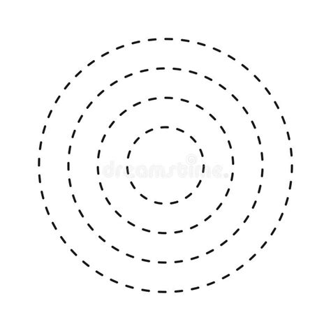 Dashed Line Border And Frame Vector Element Vector Illustration Stock Vector Illustration Of