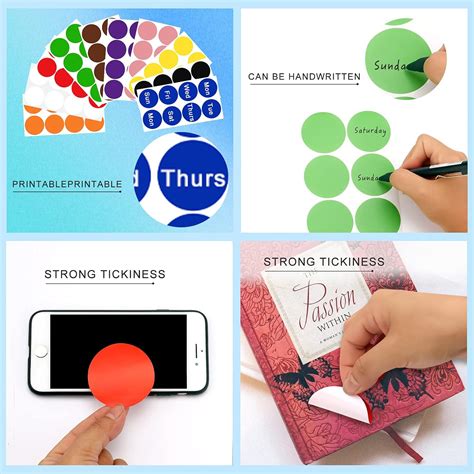 AIEX 400pcs Round Color Coding Sticker 2inch Circle Dot Sticker Labels For Classroom Office