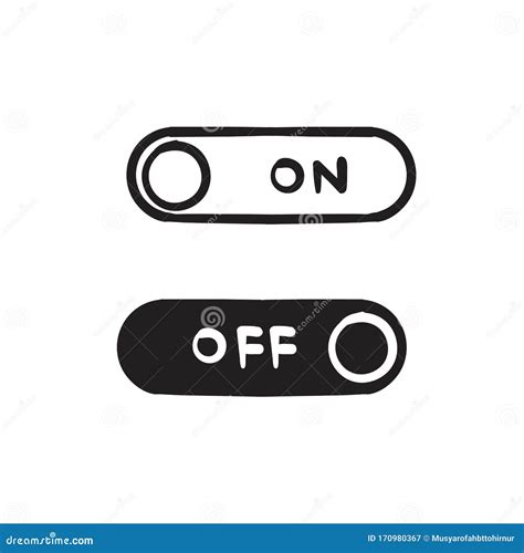 On Off Icon Switch Button Enable Shutdown Shut On Off Disconnect Vector Set Icons Switch