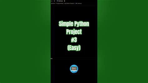 Python Project For Beginners Pythonforbeginners Pythontutorial Python Tutorial Youtube