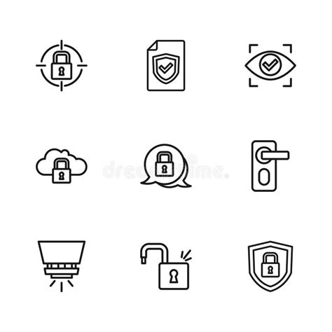 Set Line Open Padlock Fingerprint Door Shield Security With Lock