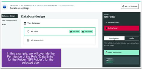 Overriding A Roles Permissions For An Individual User Granting Permissions Activityinfo