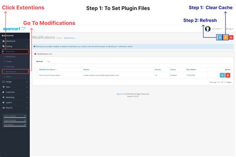 Opencart Admin Quick Product Editor