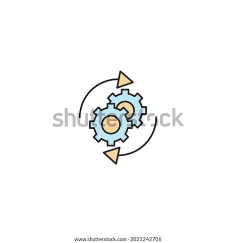 System Update Configuration Loading Gear Icon Stock Vector Royalty Free 2021242706 Shutterstock