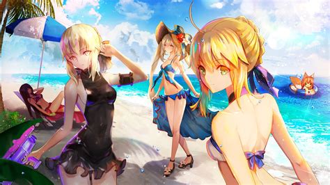Anime Beach Wallpapers Wallpaper Cave