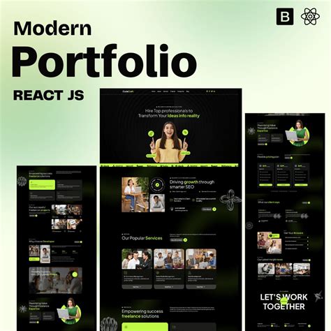 modern and sleek personal portfolio website design react js portfolio project — k2infocom