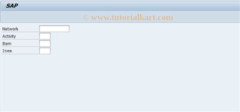 CN26 SAP Tcode Display Mat Comp Init Ntwk Acty Itm