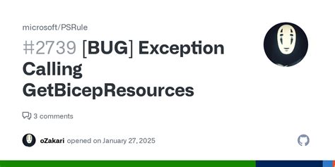 Bug Exception Calling Getbicepresources · Issue 2739 · Microsoftpsrule · Github