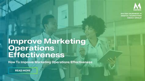 How To Improve Marketing Operations Effectiveness For The Cmo Global Ai Marketing Agency