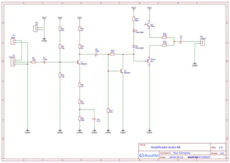 Amplificador De Audio EasyEDA Open Source Hardware Lab