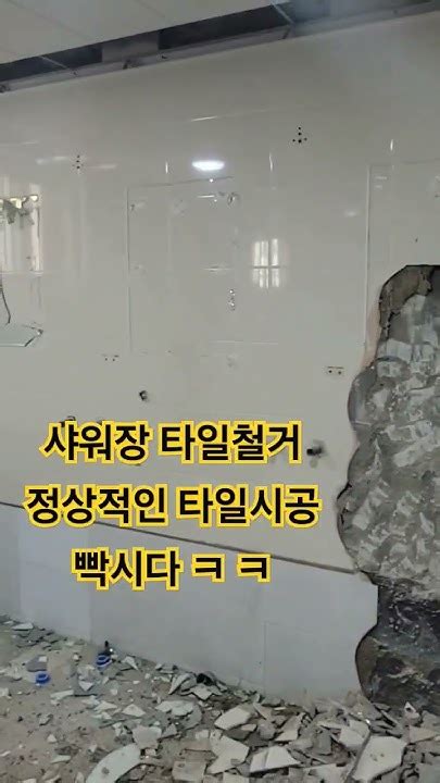 타일밥이 정상시공이네 타일철거태성이엔지 상가철거 Youtube
