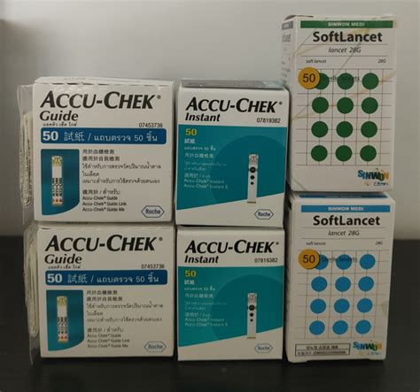 Accu Chek Guide Instant Test Strips Health Nutrition Medical Supplies Tools On Carousell