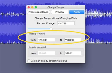 How To Change Tempo In Audacity Speed BPM Different Cases