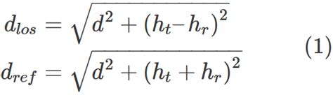 Two Ray Ground Reflection Model Gaussianwaves