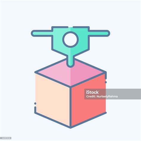 아이콘 3d 프린팅 3d 시각화 기호와 관련이 있습니다 낙서 스타일 심플한 디자인 편집 가능 간단한 그림 3차원 형태에 대한 스톡 벡터 아트 및 기타 이미지 Istock