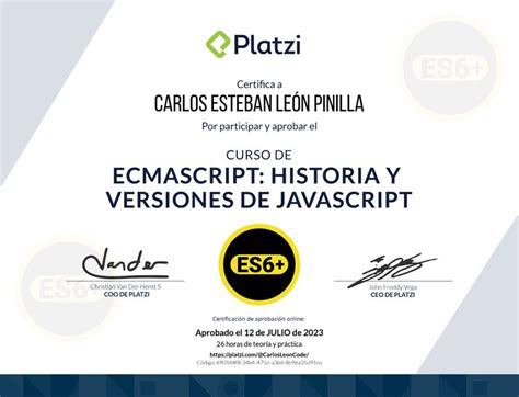 Carlos Esteban León Pinilla On Linkedin Javascript Platzi