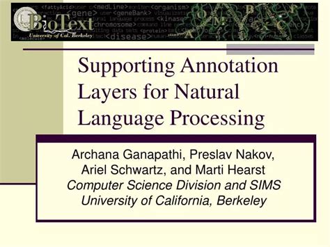 Ppt Supporting Annotation Layers For Natural Language Processing Powerpoint Presentation Id