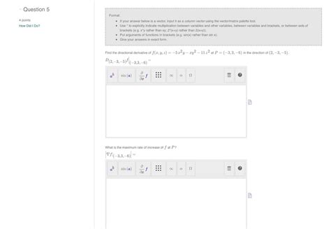 Solved Format If Your Answer Below Is A Vector Input It Chegg