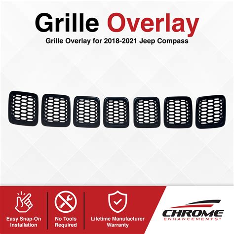 Jeep Compass Black Grille Insert