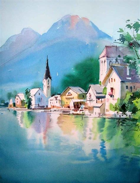 유명 작가들의 수채화 작업들 모음 취미로 수채화 작업 하면서 예쁘고 화사한 풍경 찾아다니는데이런 유명
