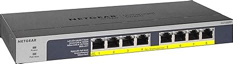 Amazon Com Netgear Port Gigabit Ethernet Unmanaged Poe Switch Gs Pp With X Poe
