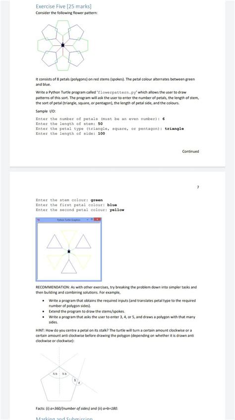 Solved Write A Python Turtle Program Which Asks A User To