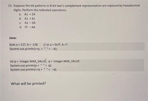 Solved Suppose The Bit Patterns In Bit Two S Chegg