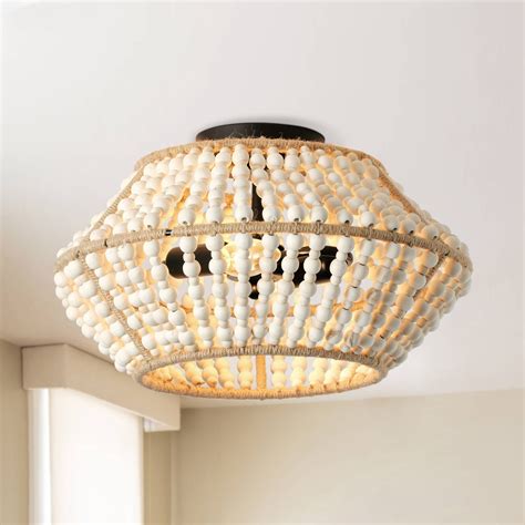 Nautical And Coastal Wood Flush Mount Ceiling Lights Bed Bath And Beyond