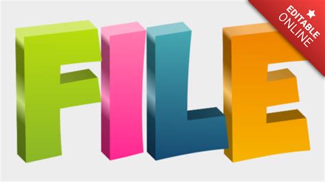 File Text Effect Generator