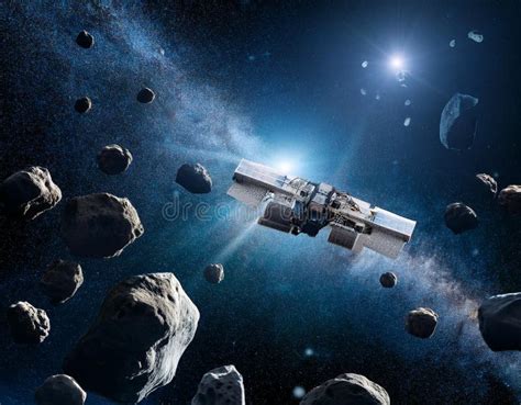 Spacecraft Maneuvering Through A Dense Asteroid Field Stock