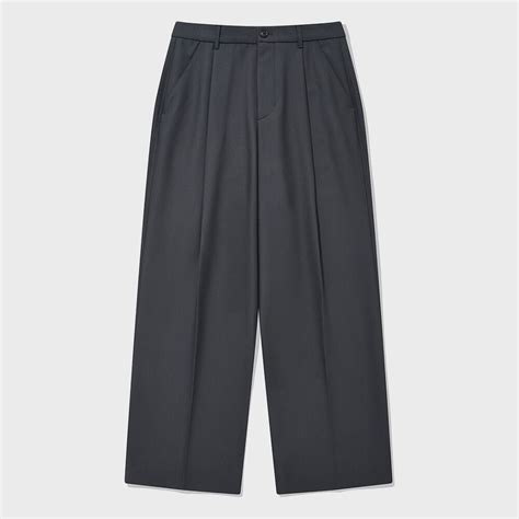 원턱 와이드 슬랙스 차콜 감도 깊은 취향 셀렉트샵 29cm