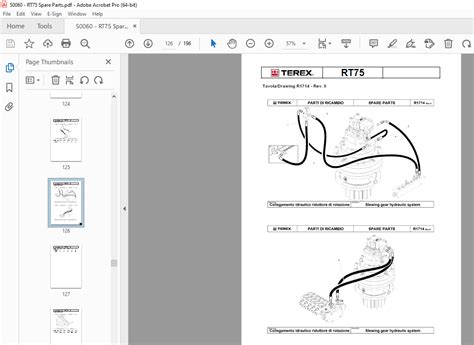 Terex Crane Rt75 Parts Manual 50060 Pdf Download Heydownloads