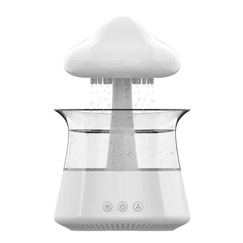 Rain Cloud Humidifiers For Bedroom 300ml Essential Oil Diffuser With 7 Colors Led Lights