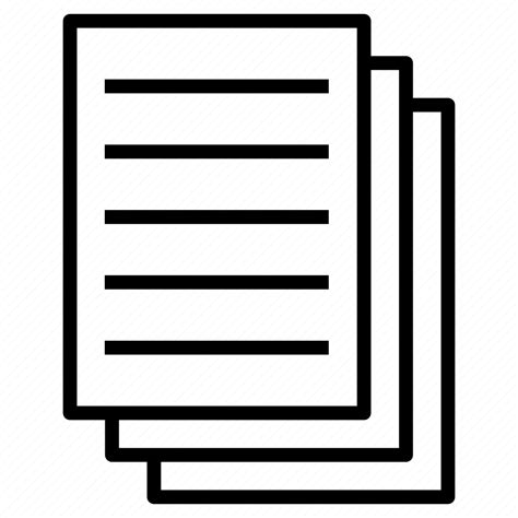 Document Paper Sheet File Icon Download On Iconfinder