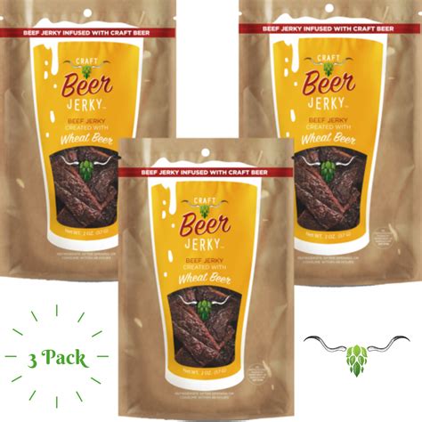 Beef Jerky Wheat Flavor Craft Beer Infused Beef Jerky Craft Beer