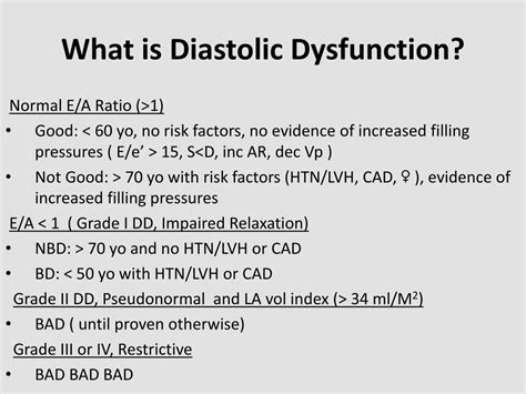 Ppt Diastolic Dysfunction As Diagnosed And Quantified By