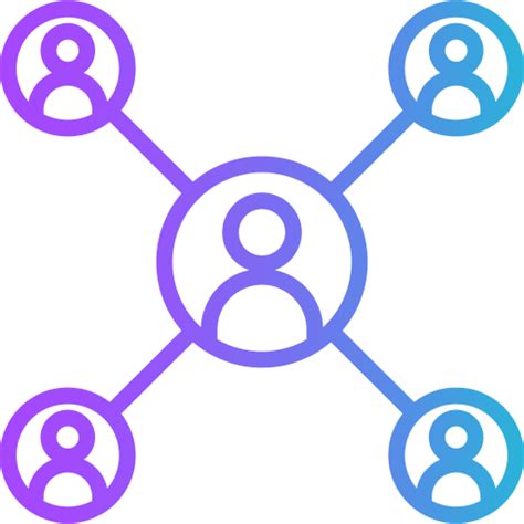 Clustering Generic Gradient Outline Icon