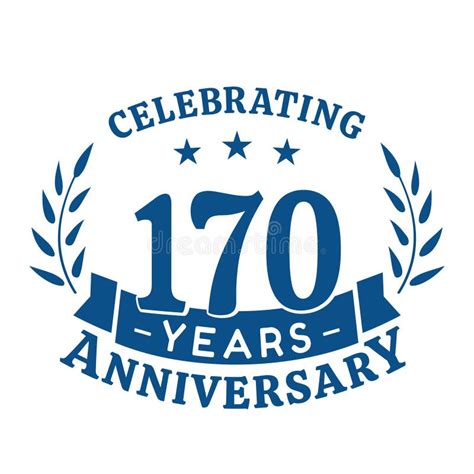 170 Years Anniversary Celebration Logotype 170th Anniversary Logo