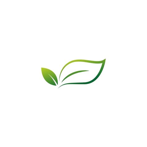 Premium Vector Green Leaf Natural Leaf Icon Logo Design Template