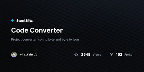 Code Converter Stackblitz