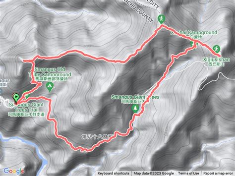西丘斯山雪白山東泰野寒山 縱走 健行筆記