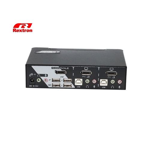Rextron 2 Port Hdmi Kvm Switch With Audio And Hotkey Control Cables Online